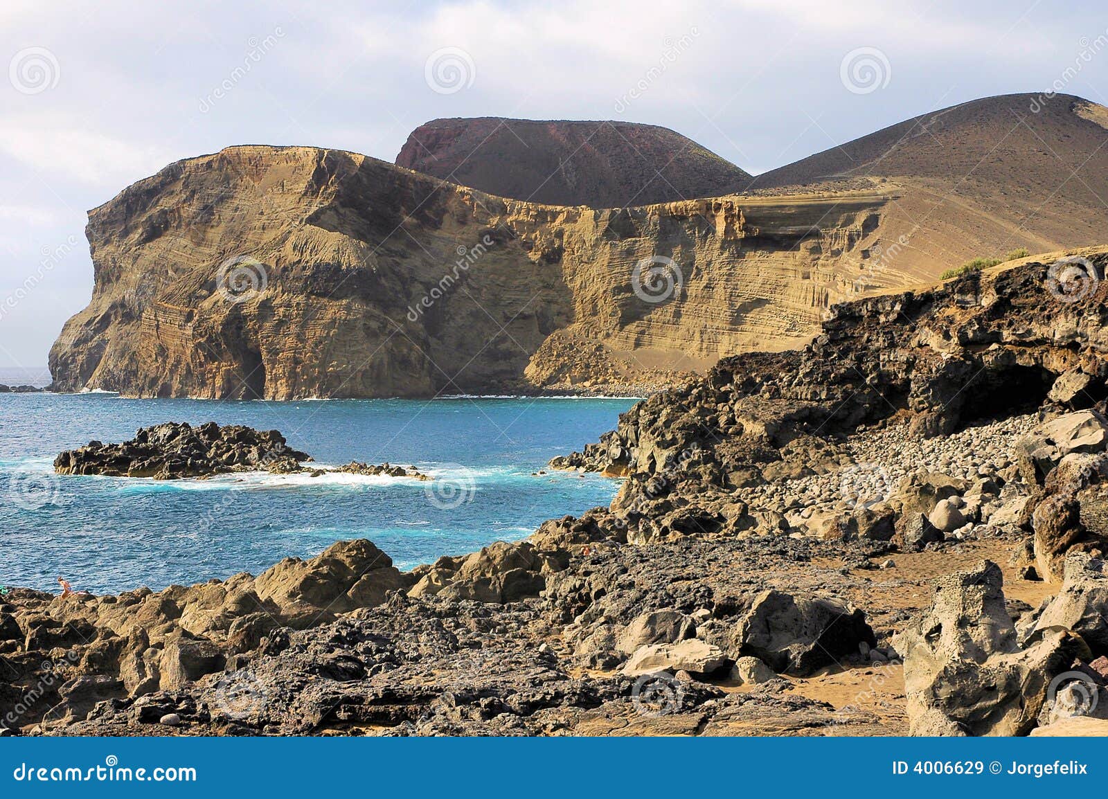 Volcano at Azores stock image. Image of portugal, stone - 4006629