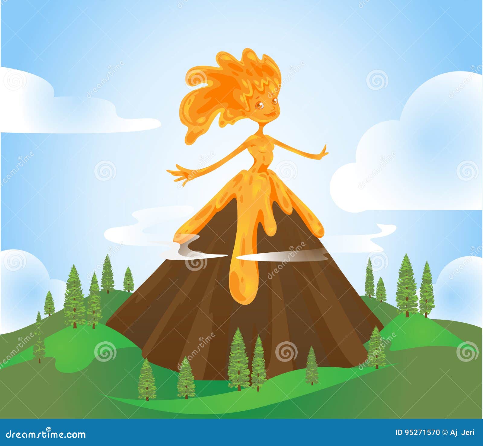Volcano Cartoons, Illustrations & Vector Stock Images - 5733 Pictures ...
