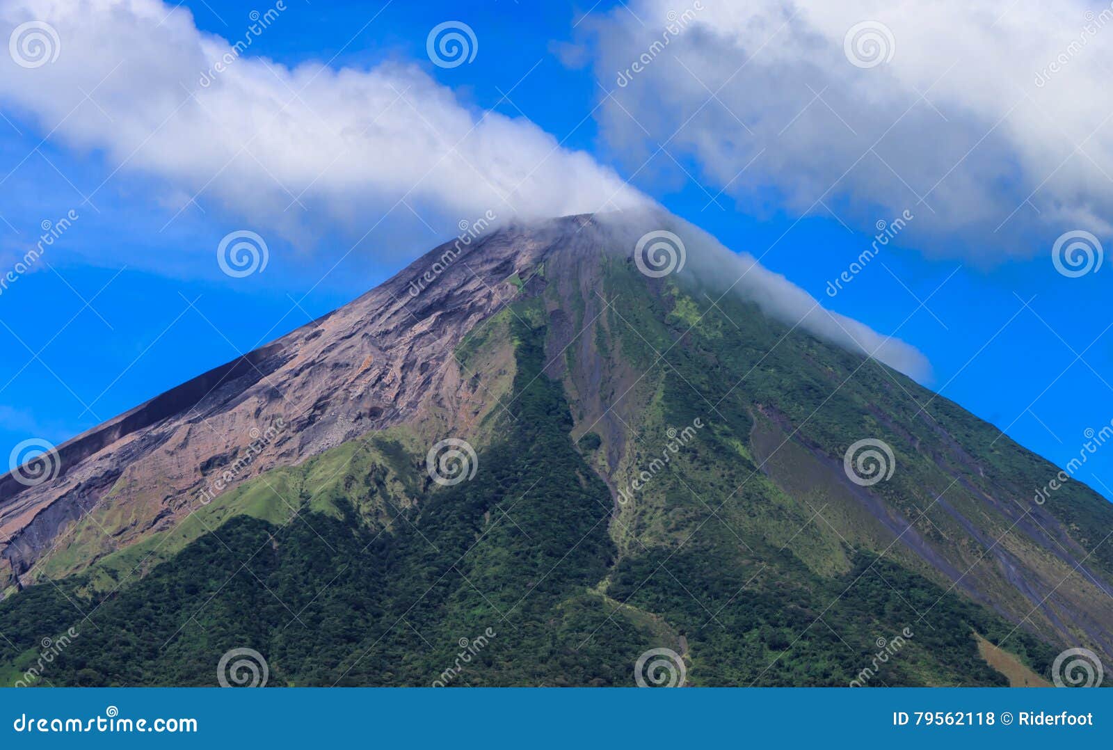 Volcano Concepcion View in Ometepe Stock Photo - Image of volcano ...