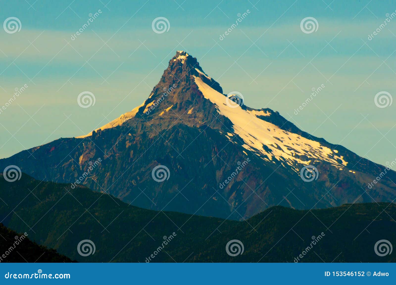 Volcano of Corcovado stock photo. Image of landscape - 153546152