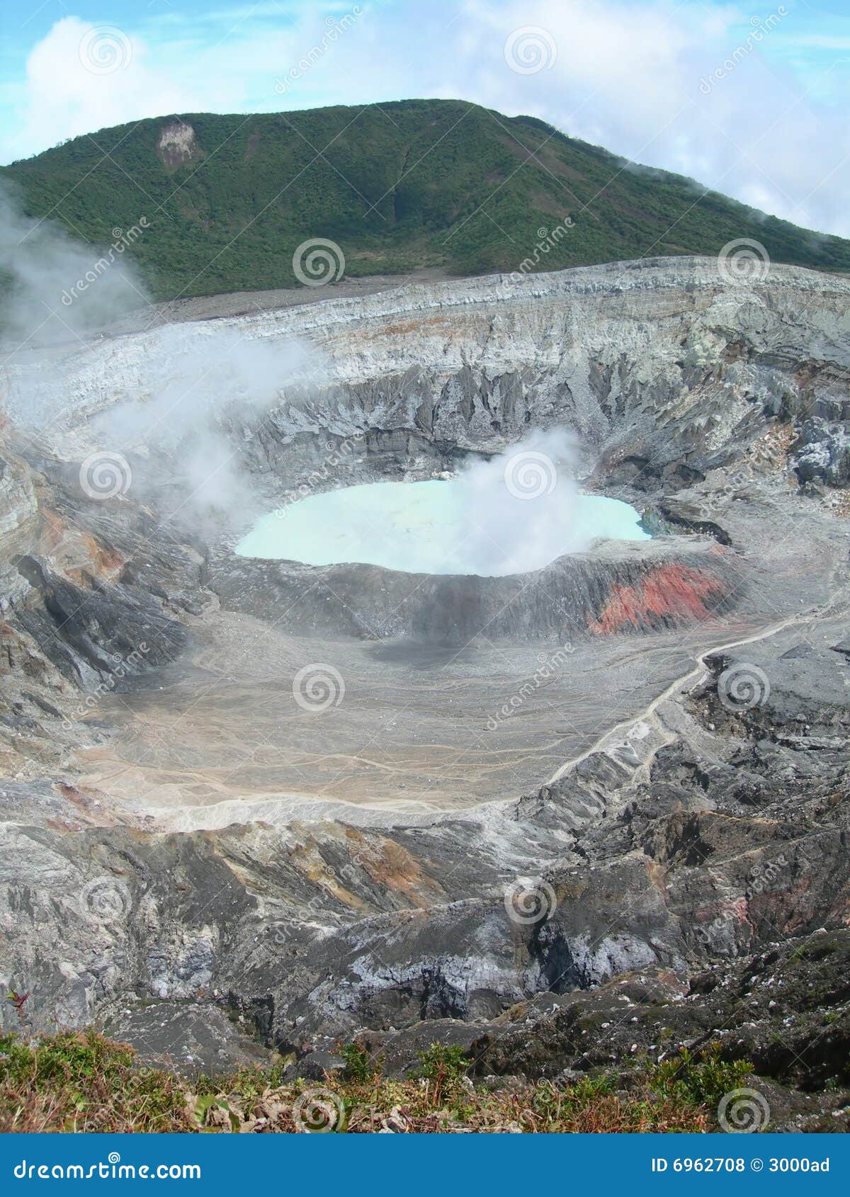 Volcano in Costa Rica stock photo. Image of huge, sulphur - 6962708