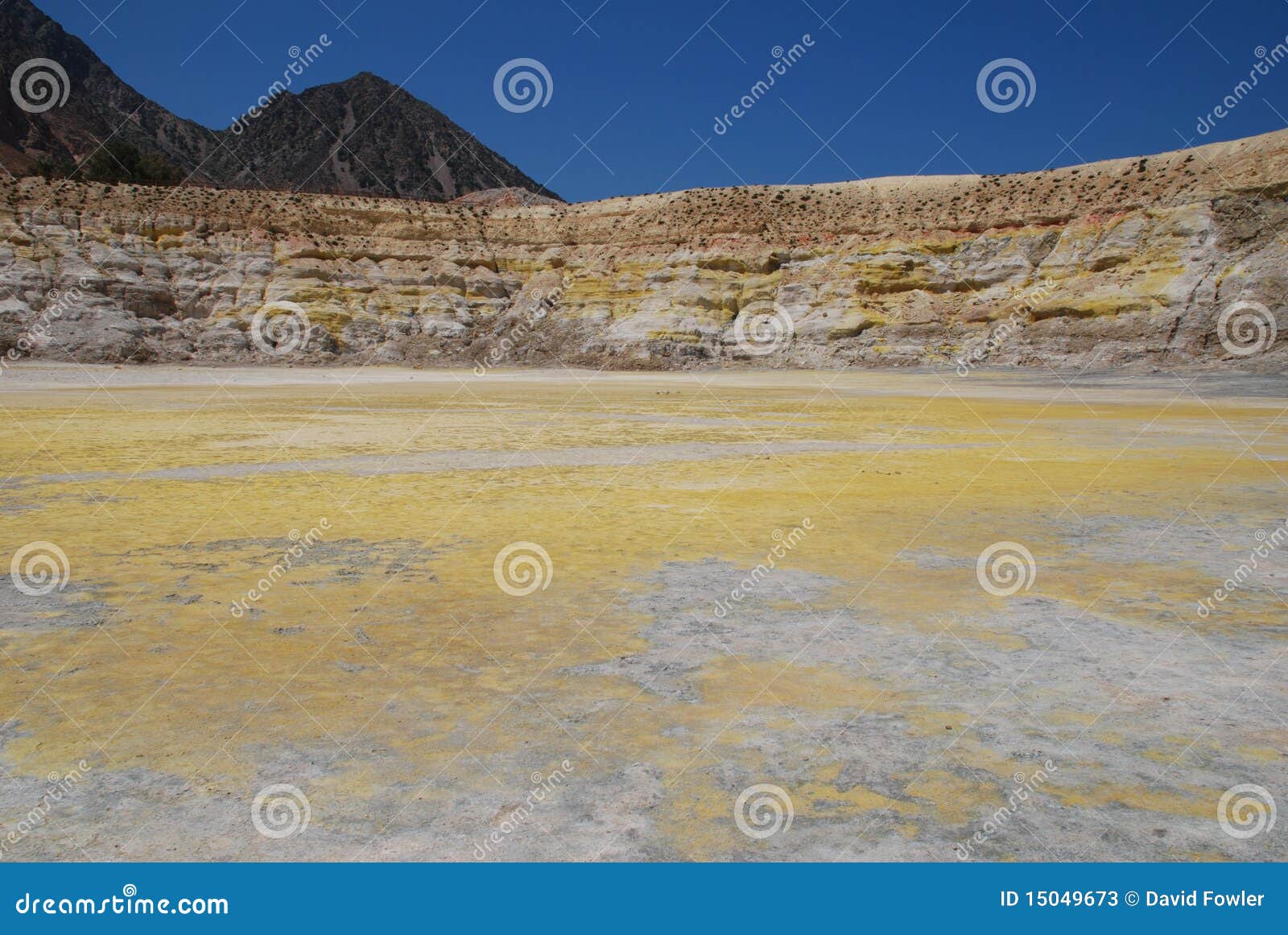Volcano Crater, Nisyros Island Stock Image - Image of dodecanese ...