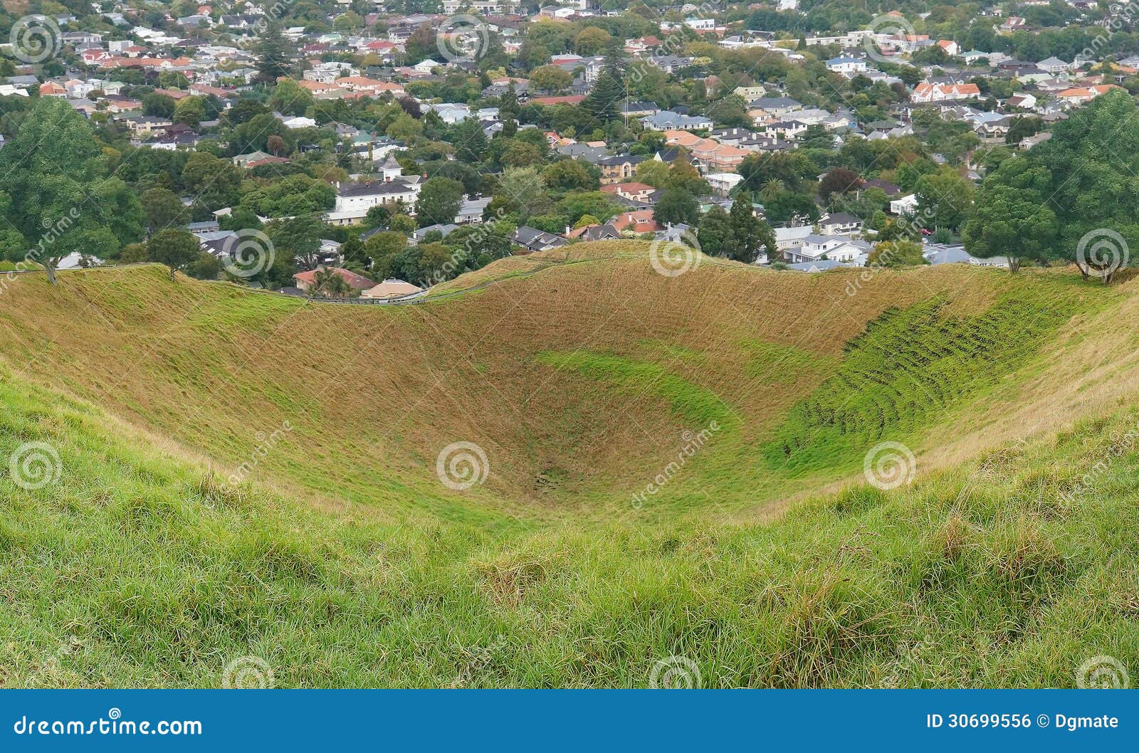 Volcano Crater Of Trou Aux Cerfs In Mauritius Royalty-Free Stock Image ...