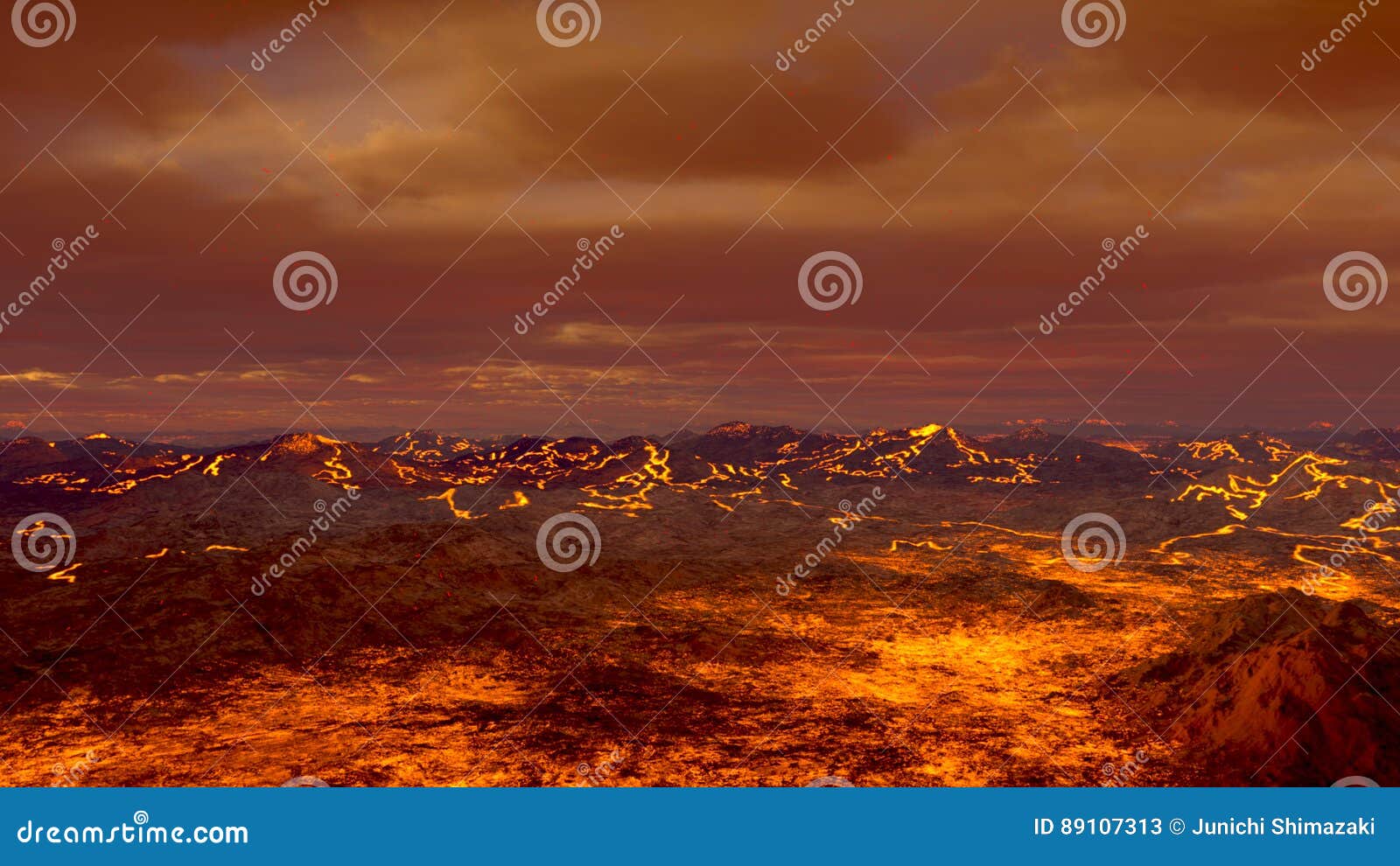 Volcano stock image. Image of mountain, eruption, rendering - 89107313