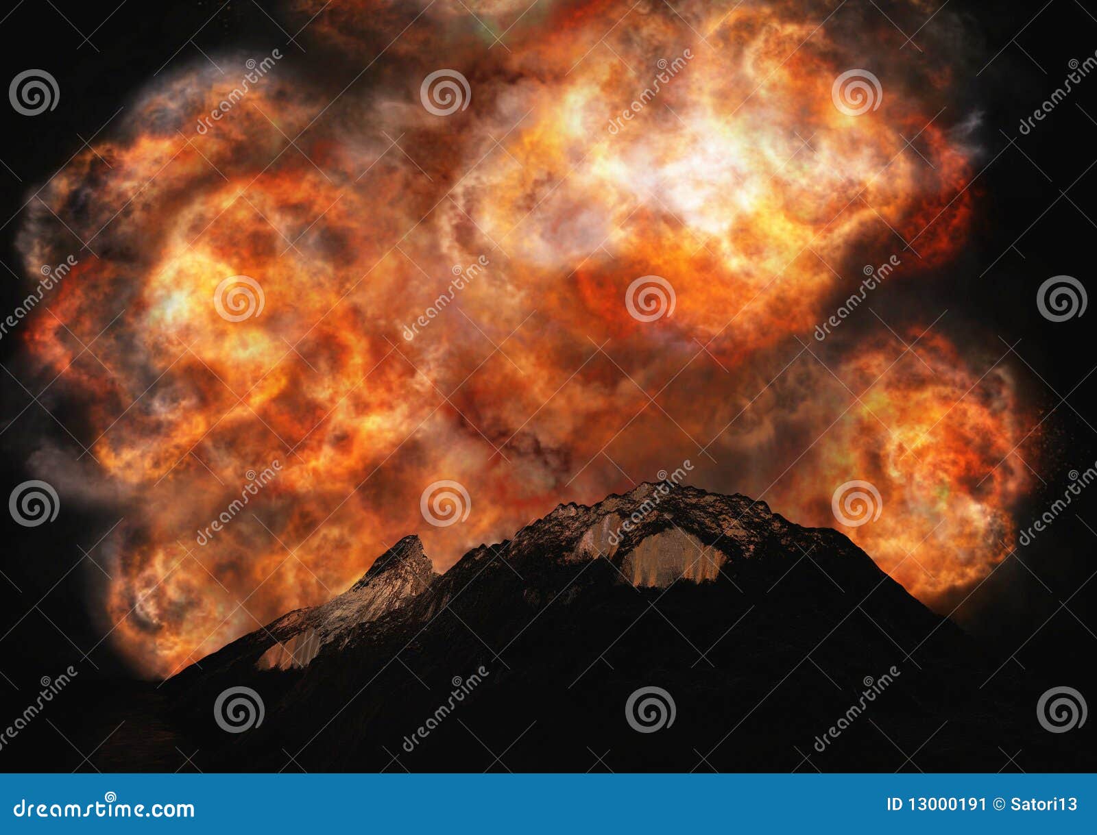 Young Volcano Being Born Royalty-Free Stock Photo | CartoonDealer.com ...
