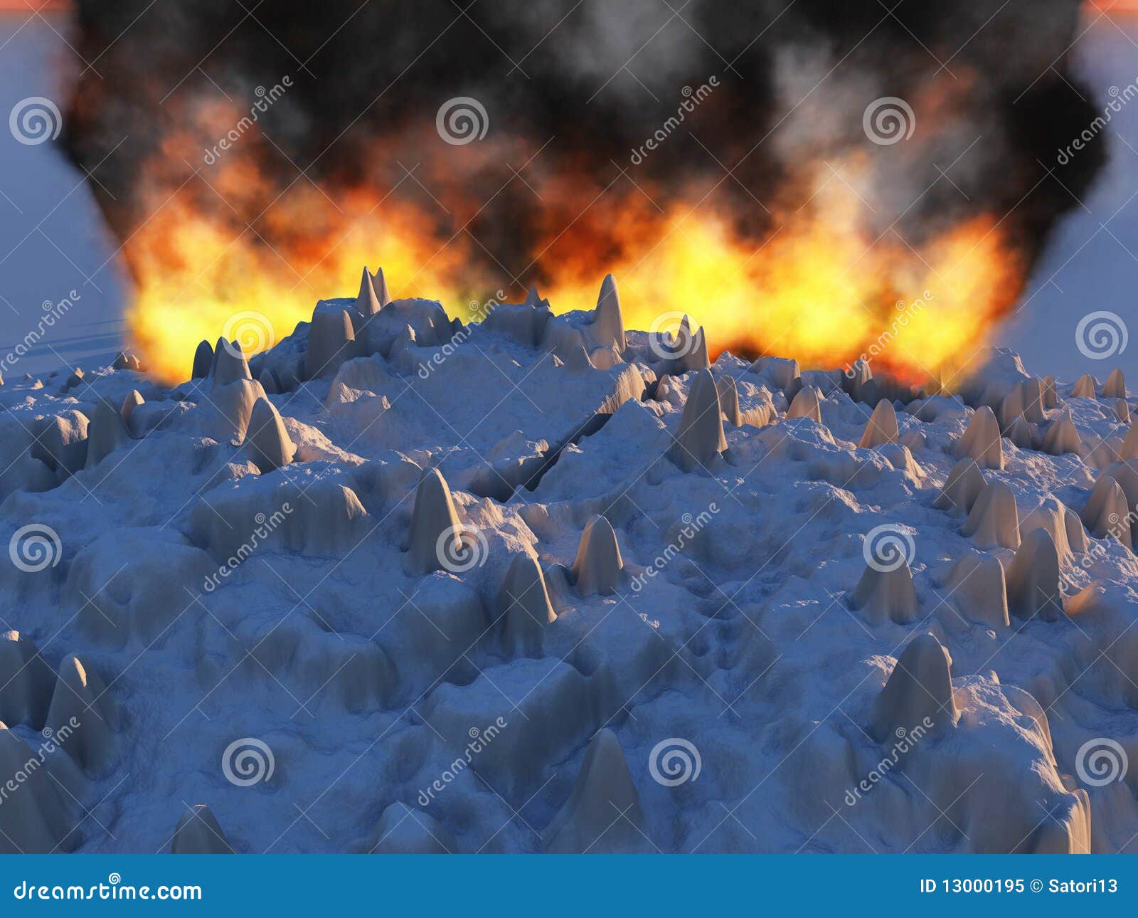 Young Volcano Being Born Royalty-Free Stock Photo | CartoonDealer.com ...