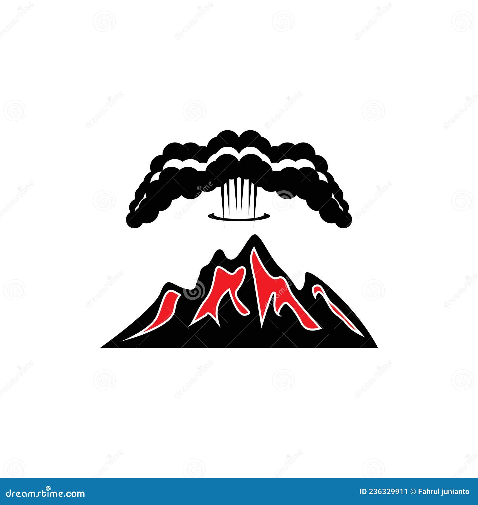 Volcano Eruption Logo Vector Illustration Stock Illustration ...