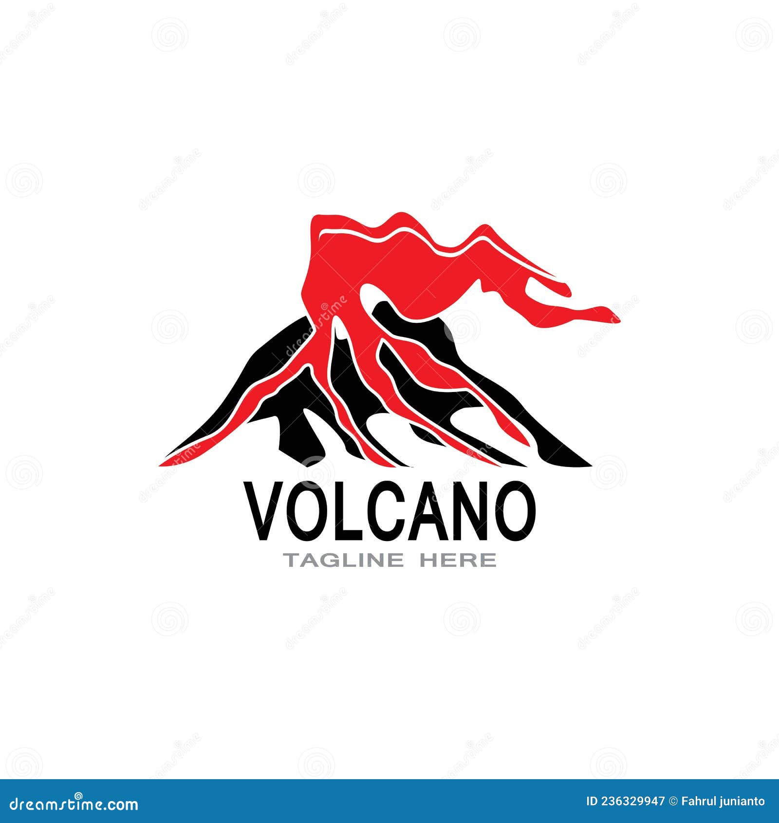 Volcano Eruption Logo Vector Illustration Stock Illustration ...
