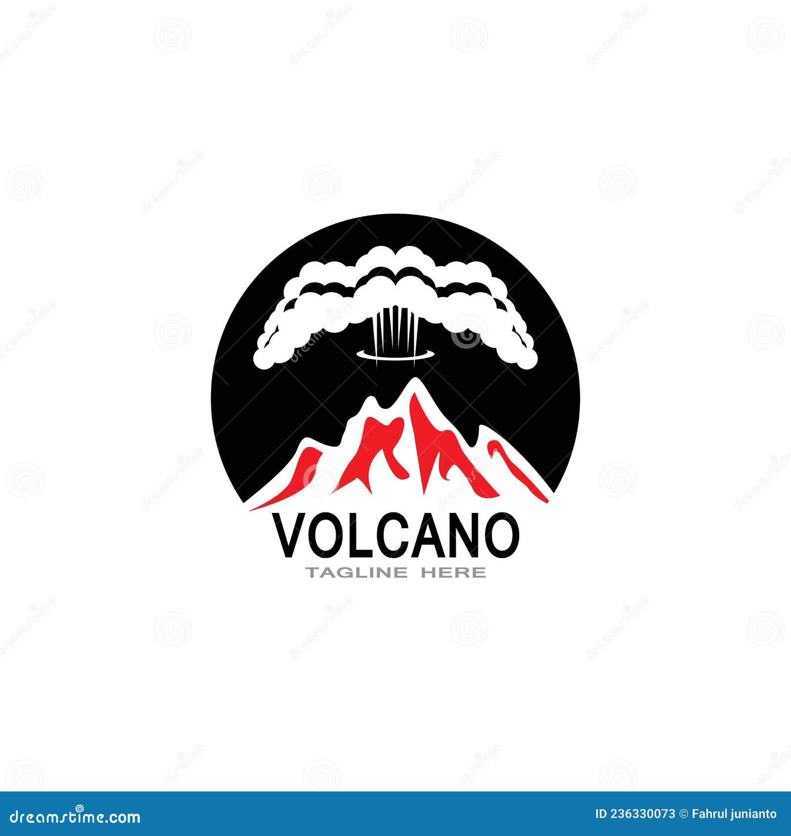 Volcano Eruption Logo Vector Illustration Stock Illustration ...