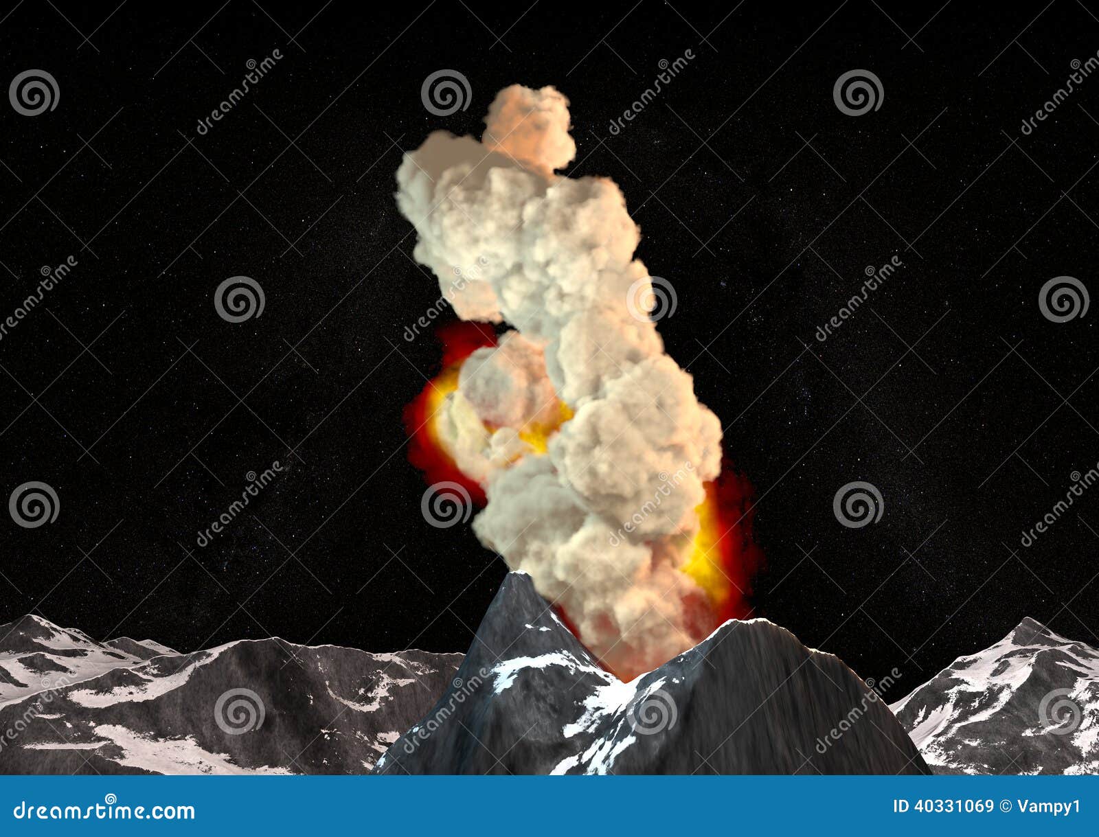 Volcano Eruption Smoke Ashes Royalty-Free Stock Photography ...