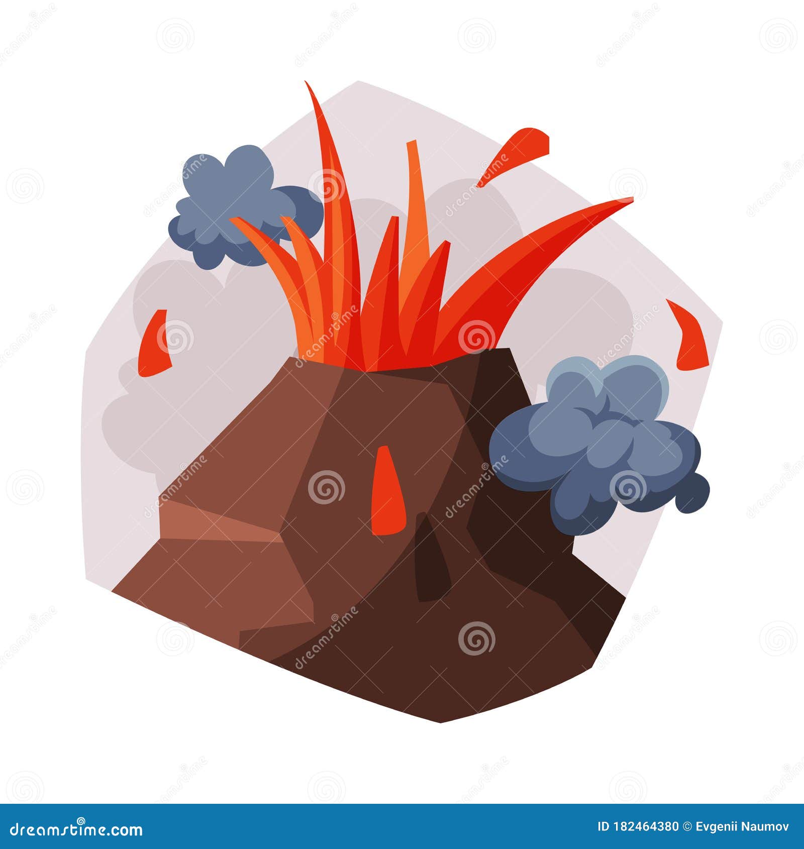 Volcano Eruption, Volcanic Activity with Smoke, Ecological Problem, Air ...