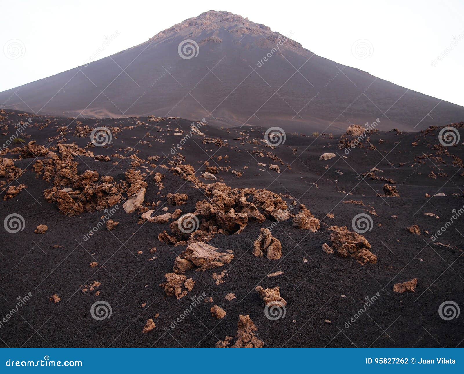 Volcano Fogo 2 stock photo. Image of volcanic, fogoisland - 95827262