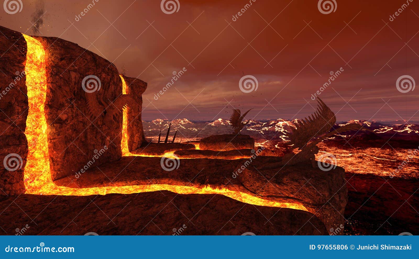 Volcano fort stock photo. Image of disaster, retreat - 97655806