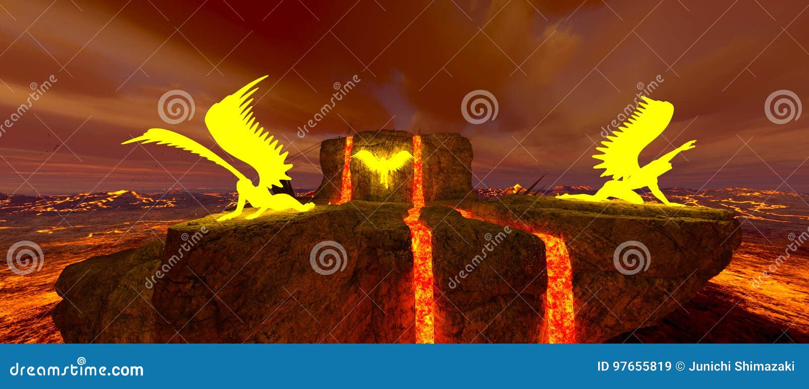Volcano fort stock illustration. Illustration of energy - 97655819