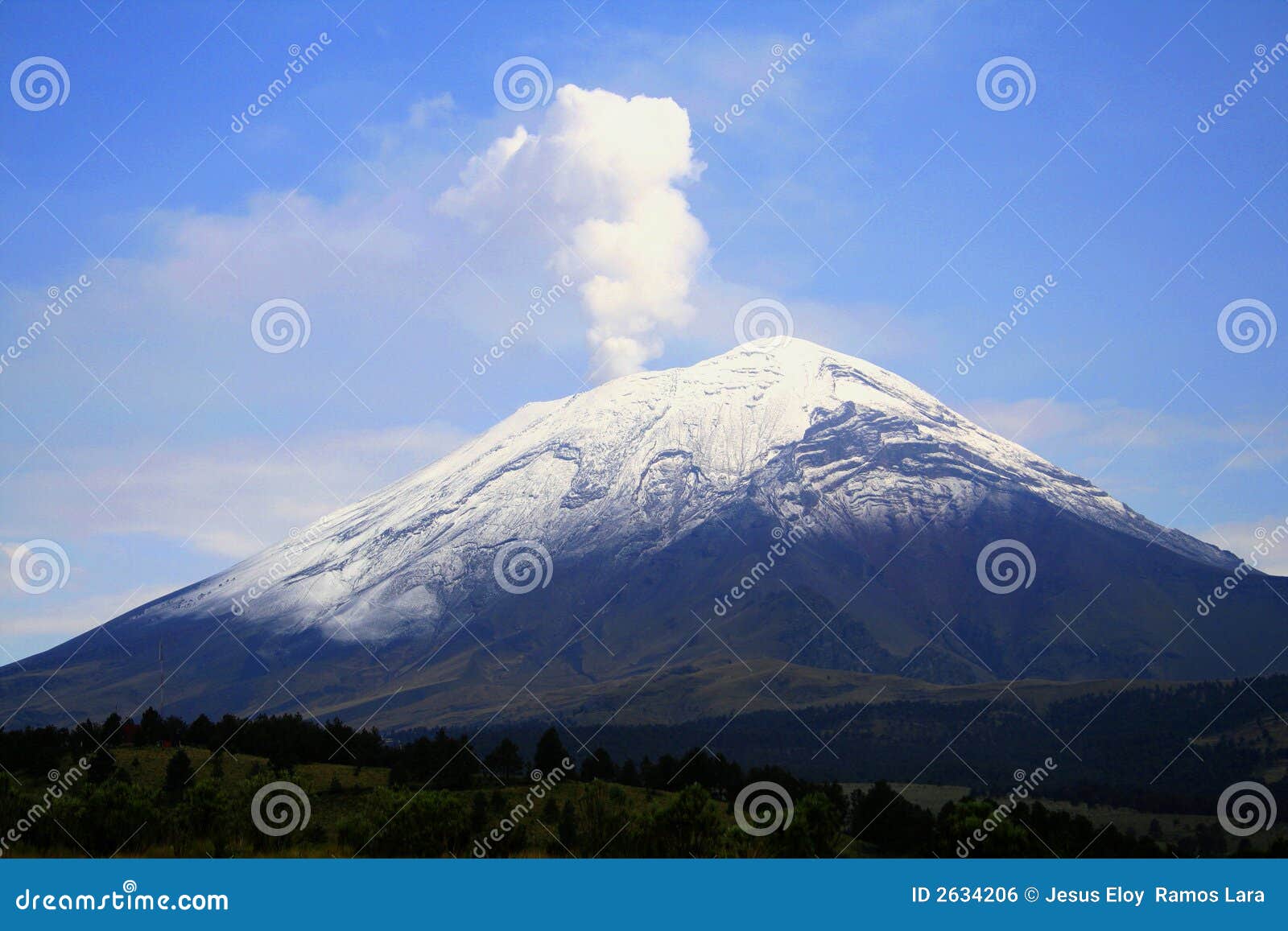 Volcano with fumarole stock photo. Image of geology, actives - 2634206