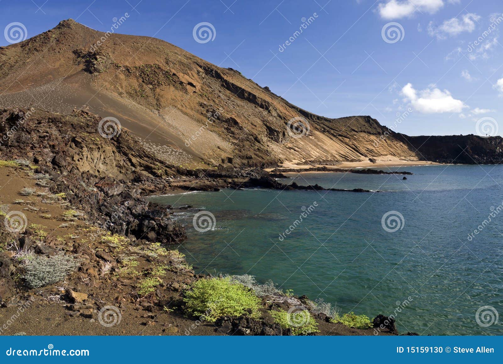 Volcano - Galapagos Islands Stock Photo - Image of cinder, mountain ...