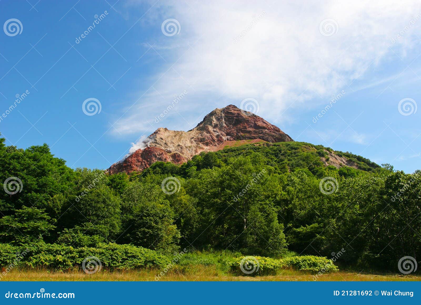 Volcano in Hokkaido Japan stock photo. Image of volcano - 21281692