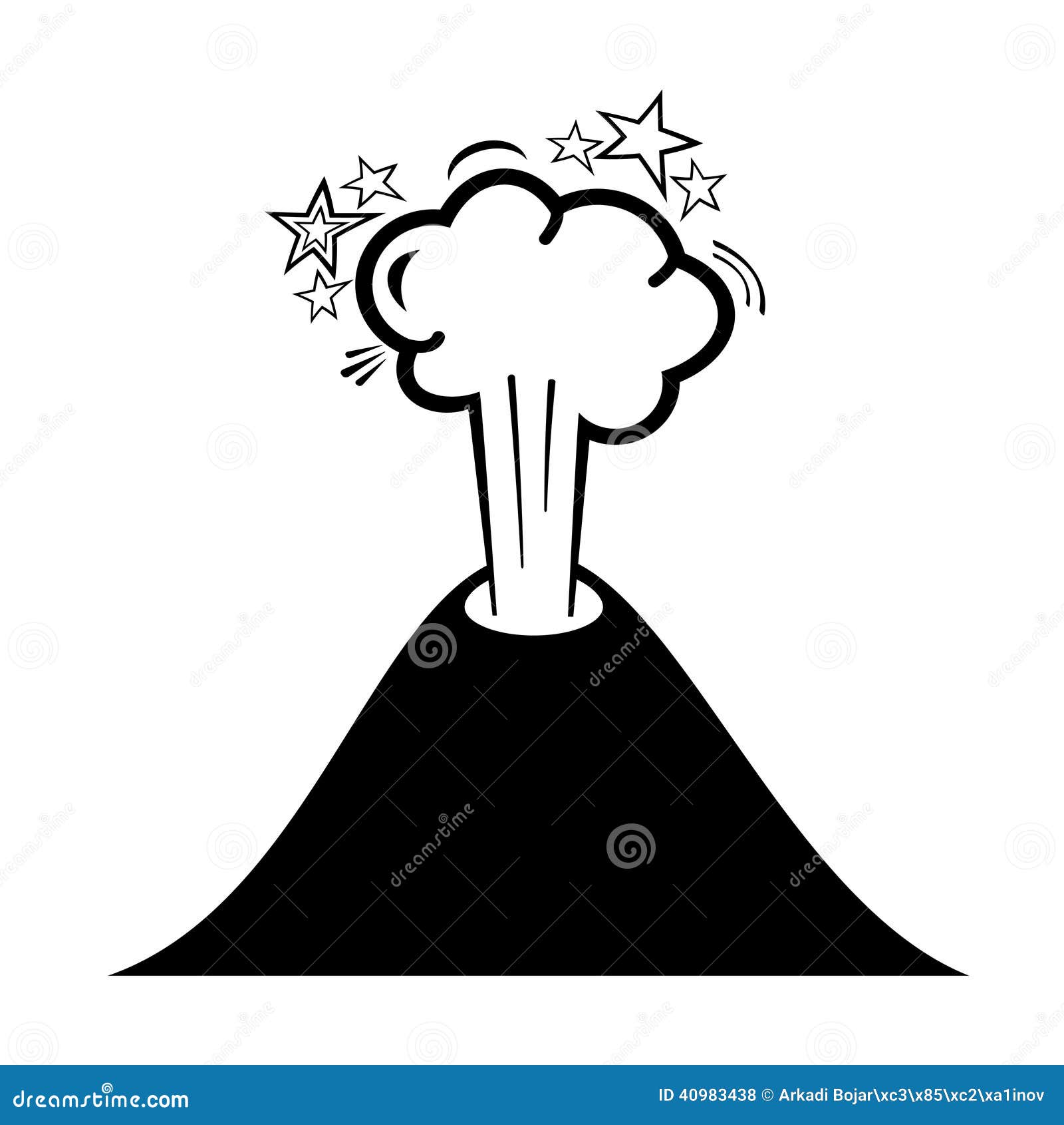 Volcano icon stock vector. Illustration of danger, breaking - 40983438 Volcano icon stock vector. Illustration of danger, breaking - 40983438