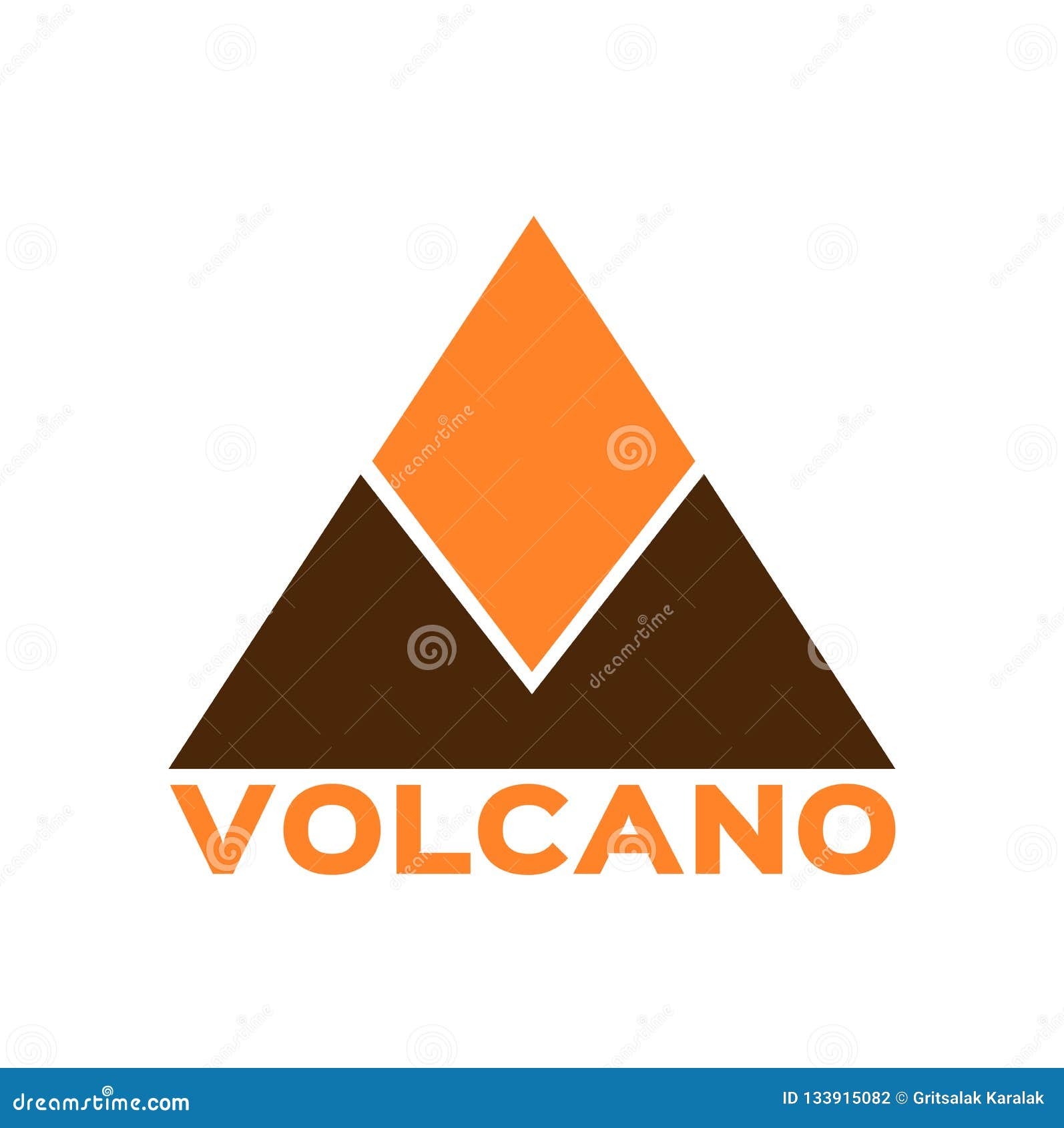 Volcano Icon . Vector stock vector. Illustration of icon - 133915082