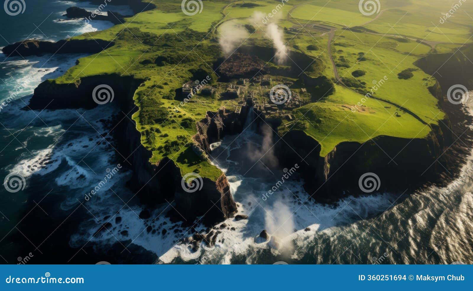 Volcano Island Experiences Dramatic Separation As Powerful Tsunami ...