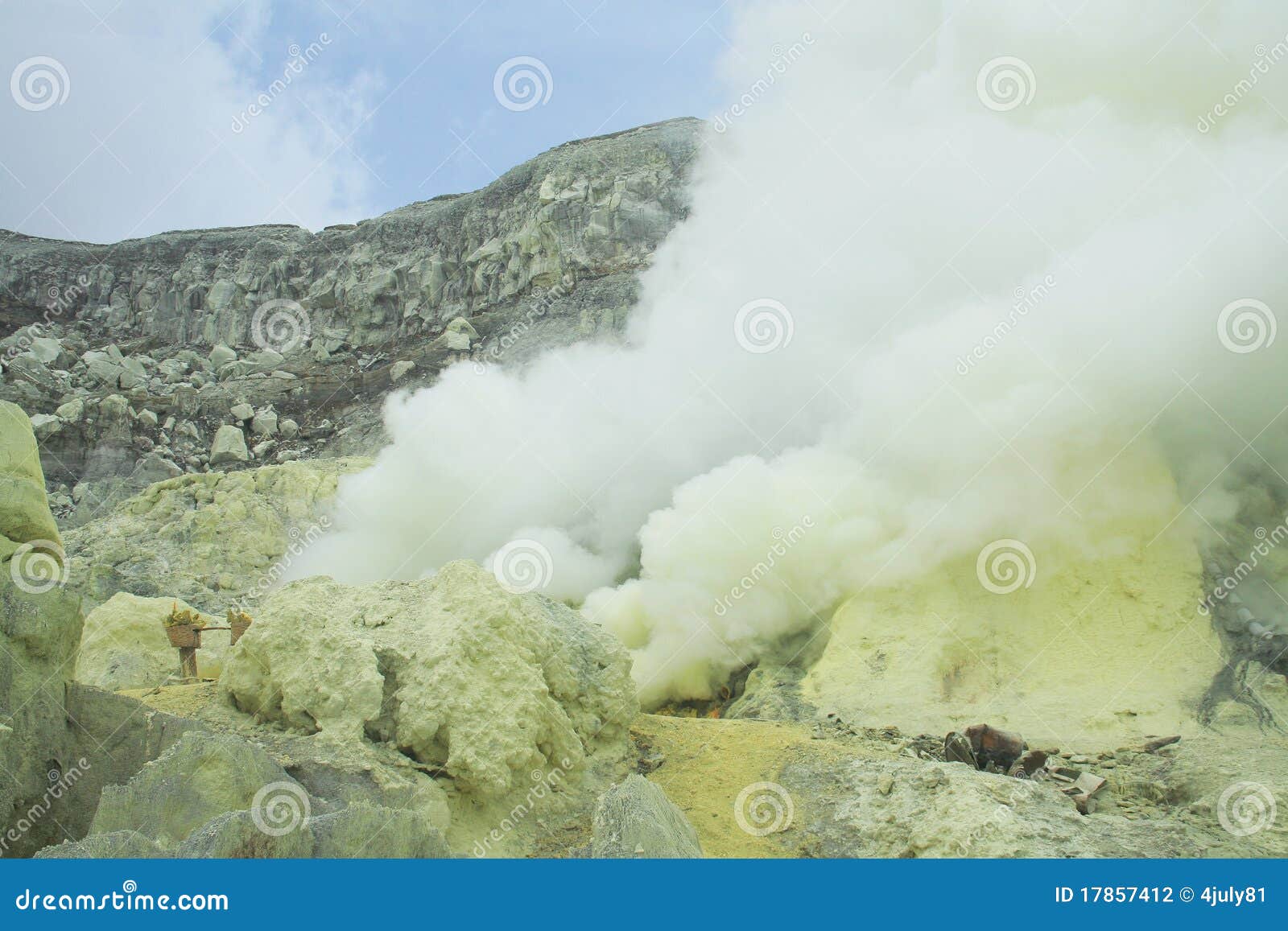 Volcano - Kawah Ijen - East Java Stock Photo - Image of island ...