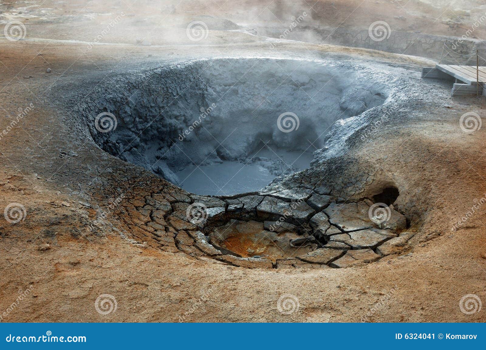Volcano of Krafla stock image. Image of krafla, crater - 6324041