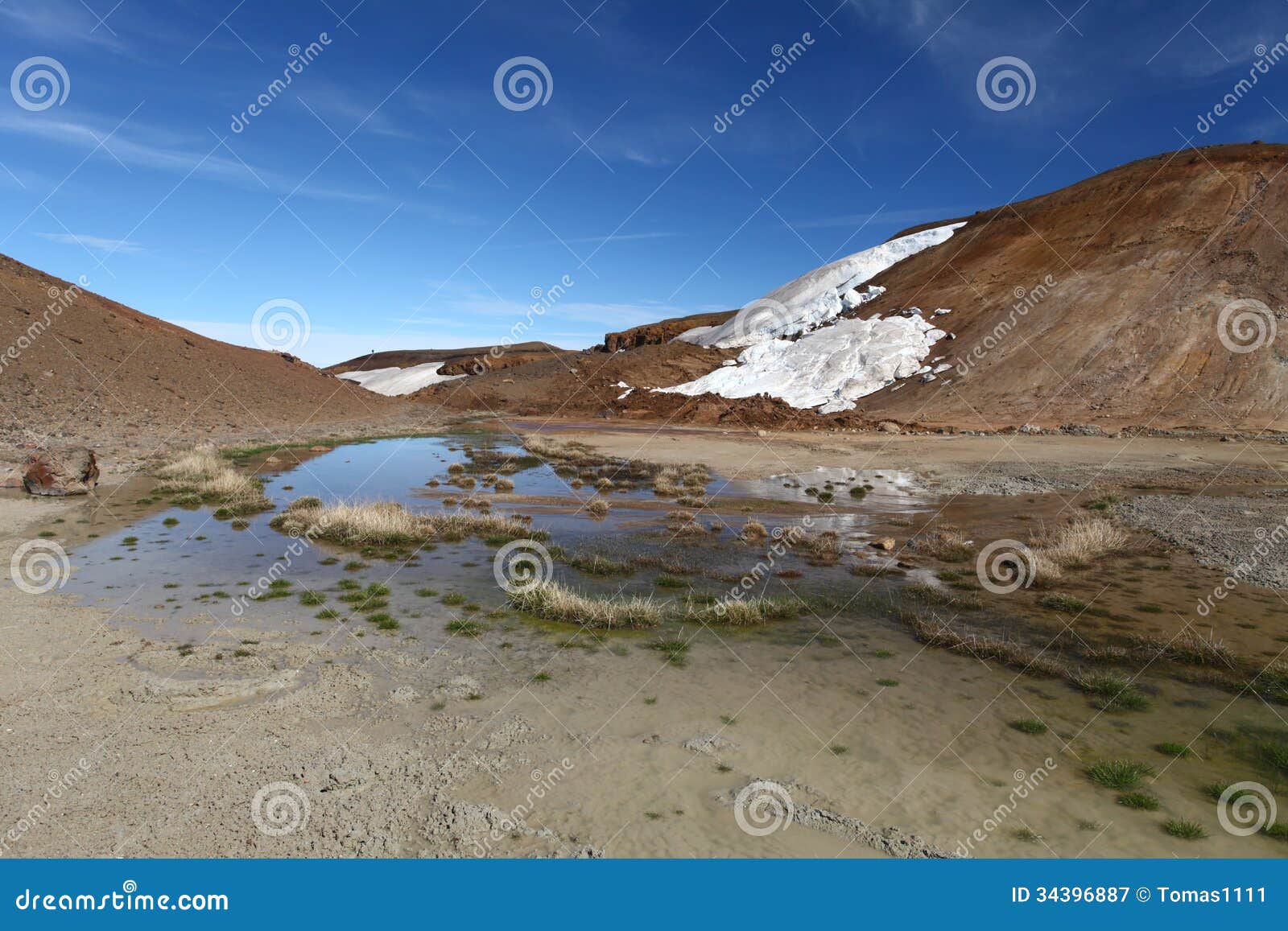 Volcano Krafla, Islandia imagen de archivo. Imagen de actividad - 34396887