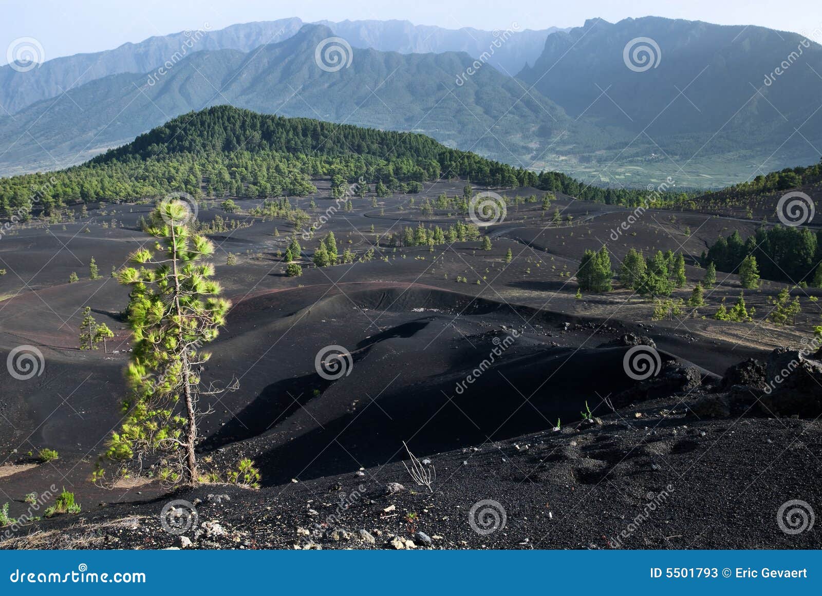 Volcano landscape stock image. Image of landscape, blue - 5501793