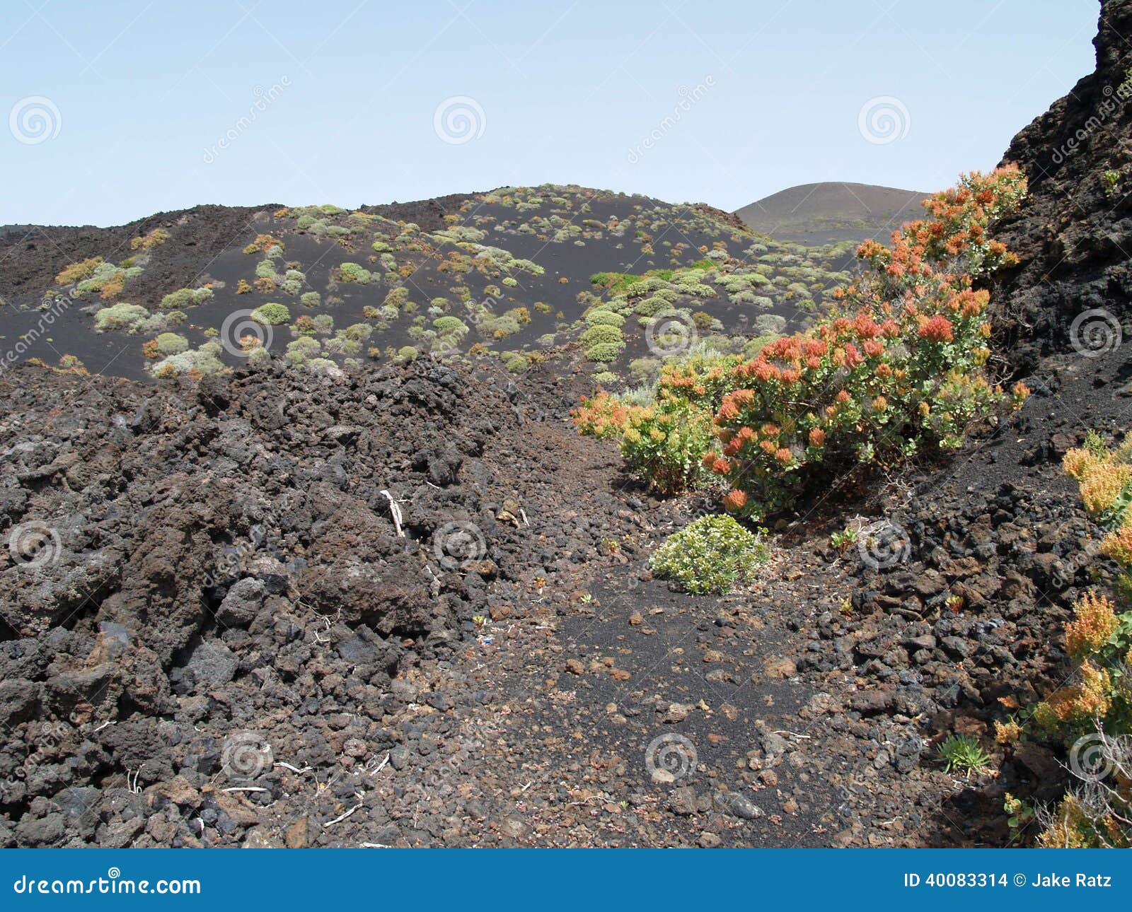 VOLCANO LANDSCAPE stock photo. Image of cloud, nature - 40083314