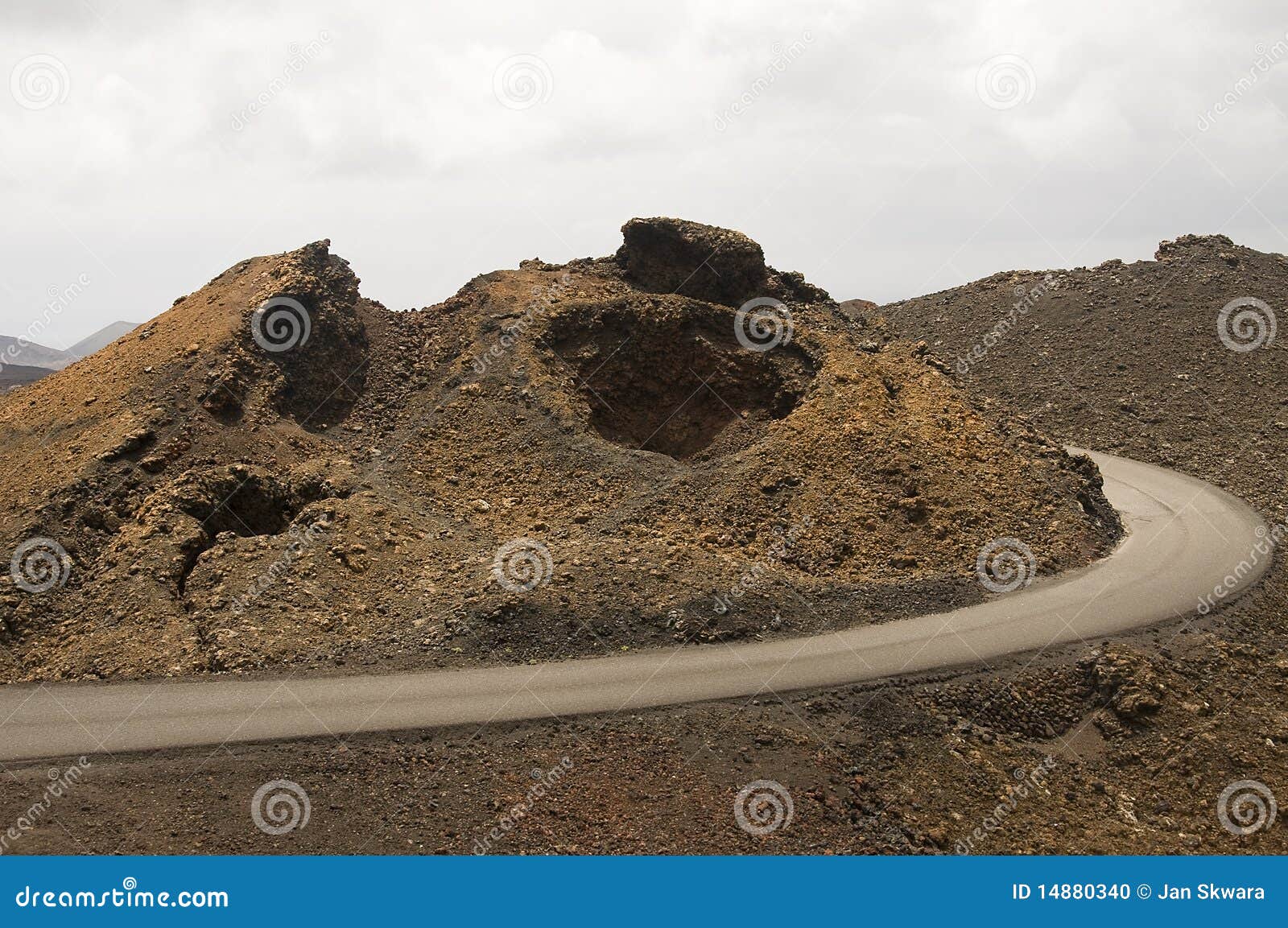 Volcano on Lanzarote, Canary Islands Stock Photo - Image of spain, land ...