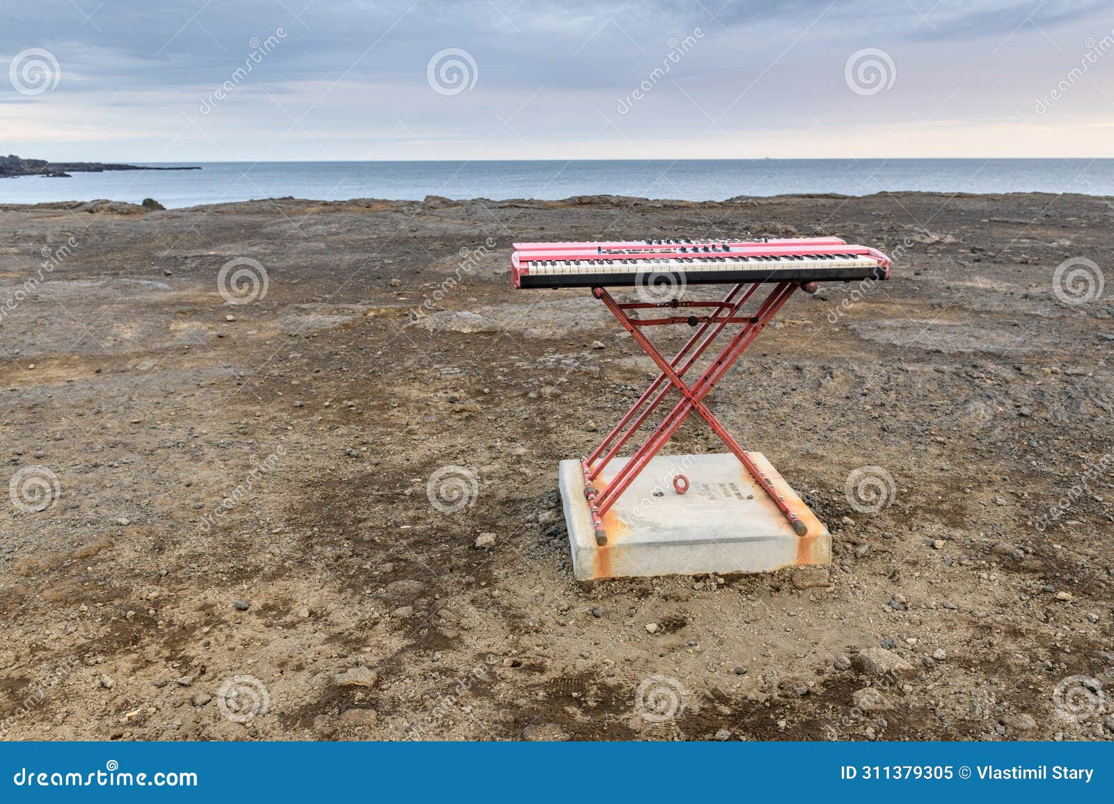 Keyboards from the Icelandic Coast of Reykjanes after Filming an Comedy ...