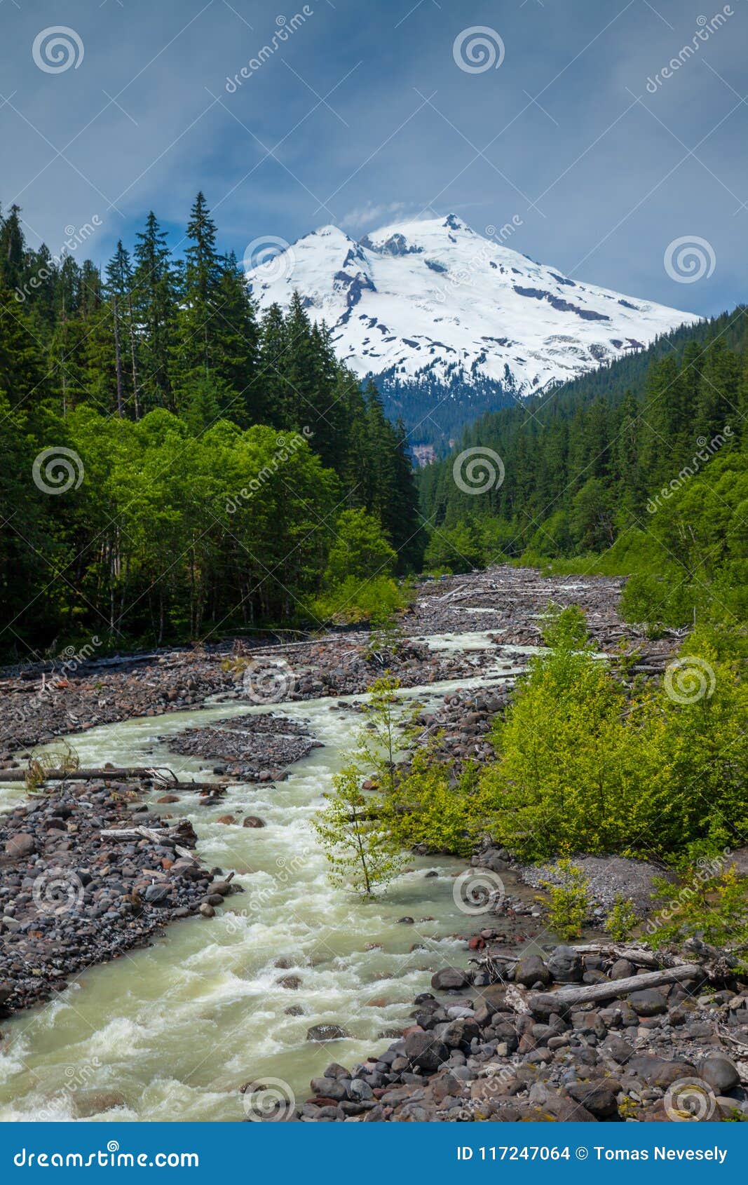 The Volcano Mount Baker in Washington State Stock Photo - Image of snow ...