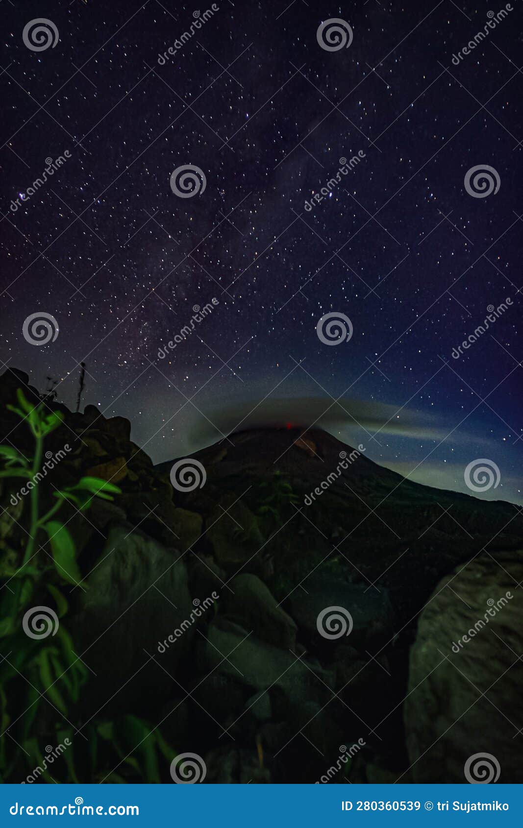 Volcano mount merapi view stock image. Image of merapi - 280360539