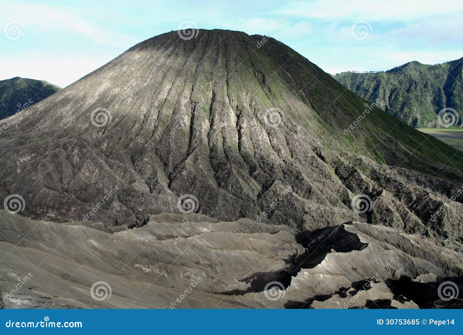 Volcano stock image. Image of indonesia, stratovolcano - 30753685