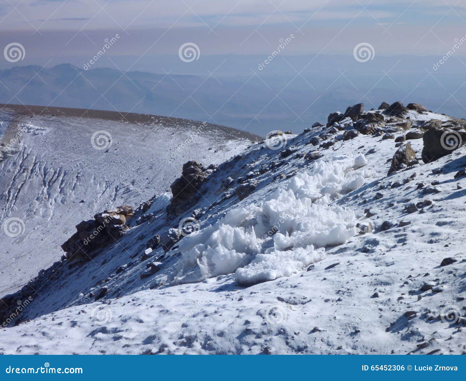 Volcano Nevado Chachani Above Arequipa Stock Photo - Image of capped ...