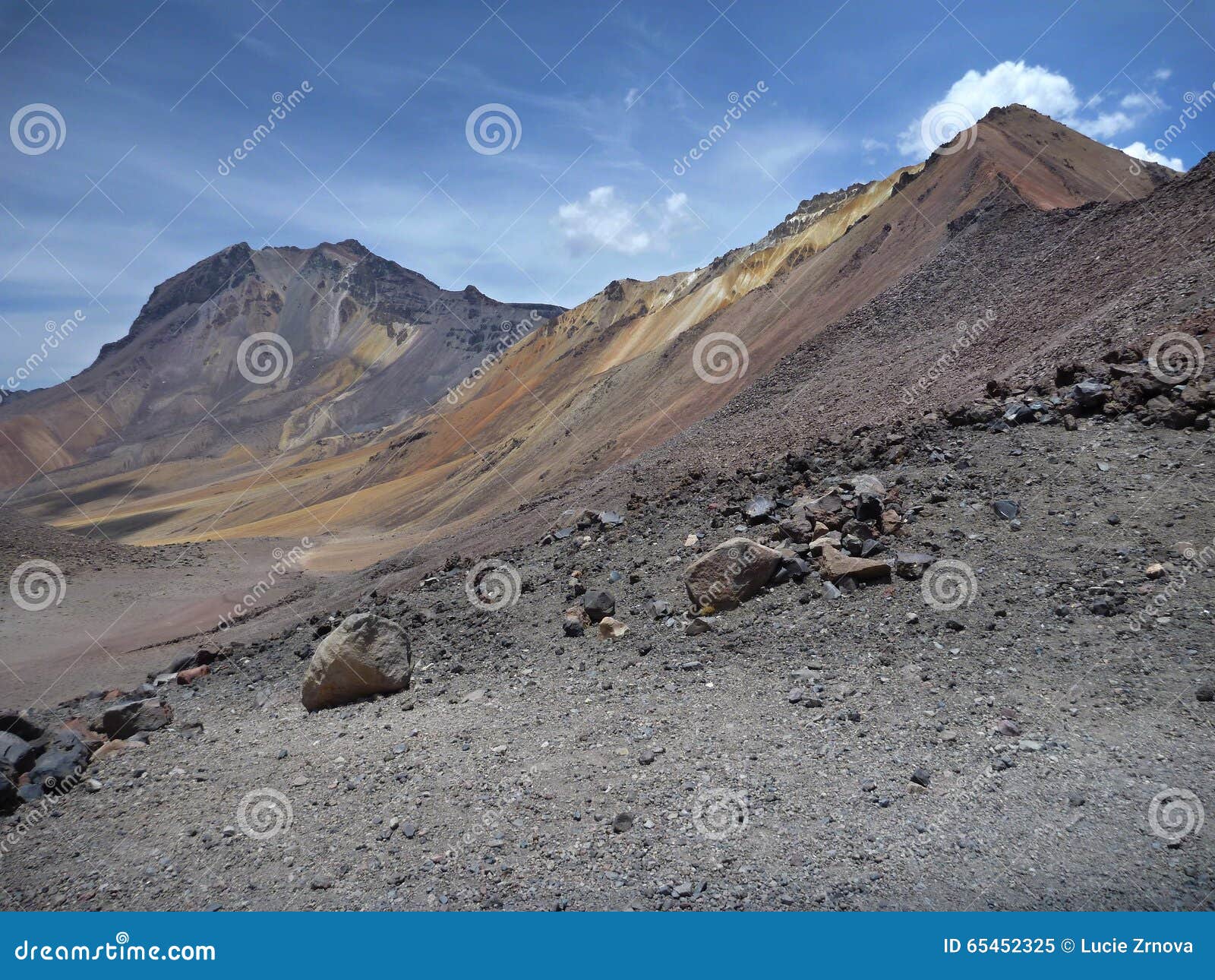 Volcano Nevado Chachani Above Arequipa Stock Image - Image of adventure ...