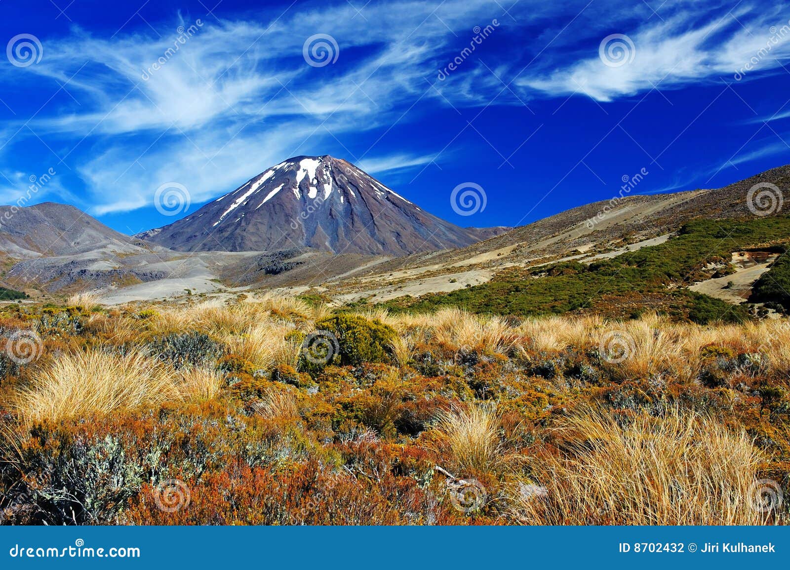 Volcano Ngauruhoe - Tongariro NP Stock Photo - Image of remote, hike ...