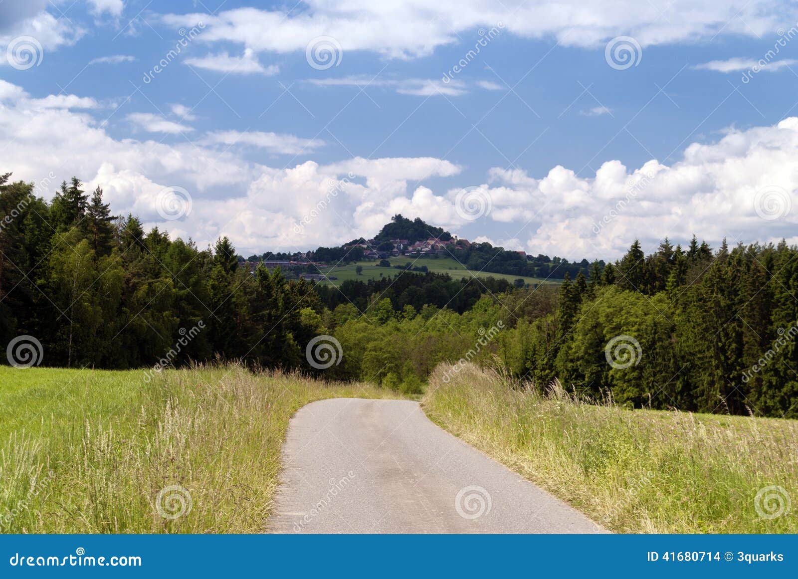 Volcano Parkstein in Germany Stock Photo - Image of nature, mountains ...