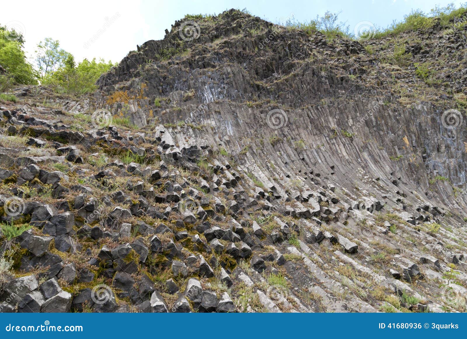 Volcano Parkstein in Germany Stock Photo - Image of stone, rocks: 41680936