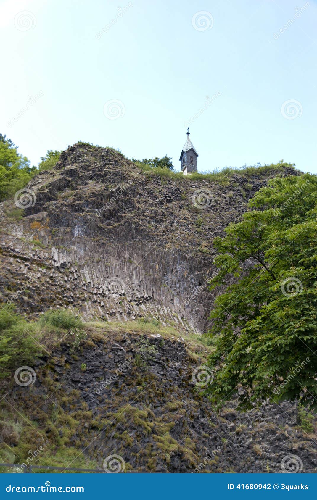 Volcano Parkstein in Germany Stock Photo - Image of cone, bavaria: 41680942