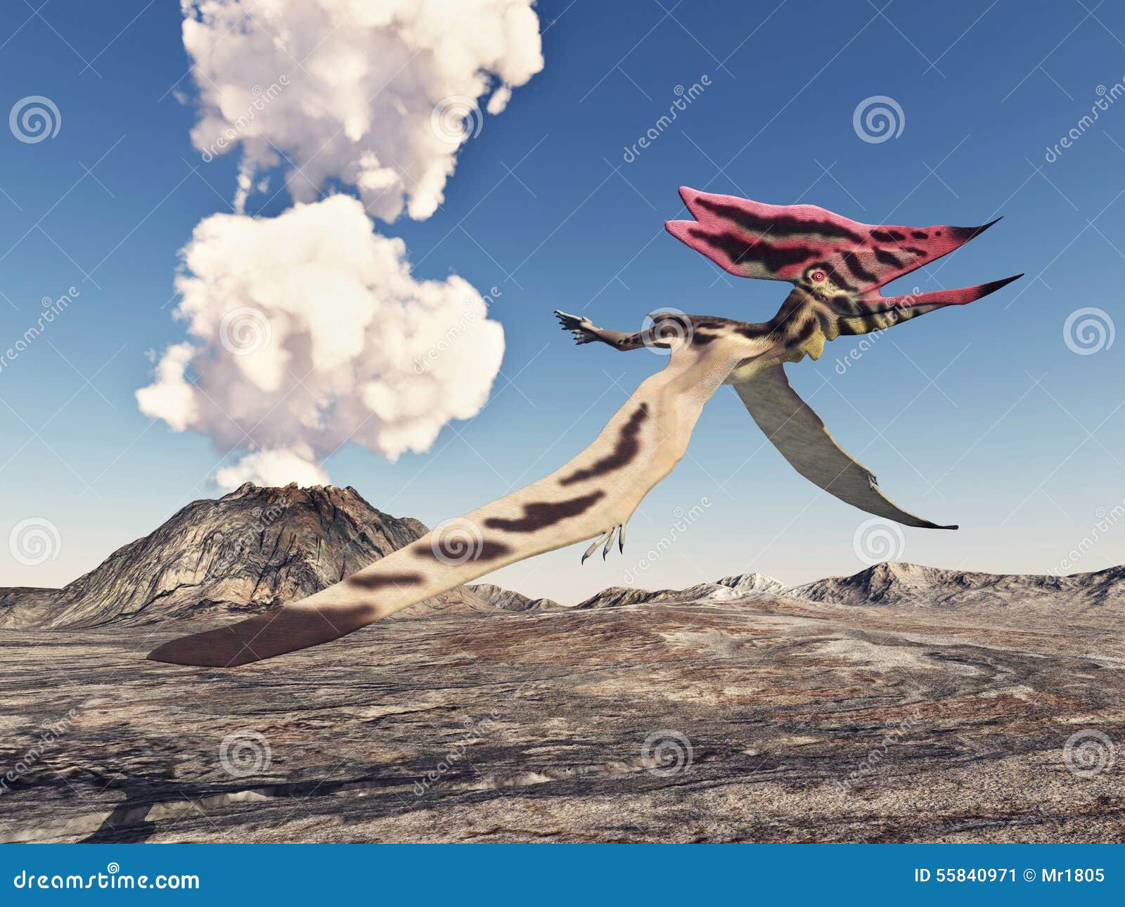 Thalassodromeus Pterosaur Profile Royalty-Free Stock Image ...