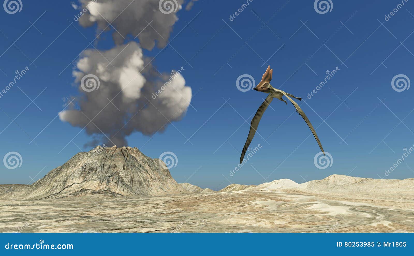Thalassodromeus Pterosaur Side View Stock Photography | CartoonDealer ...