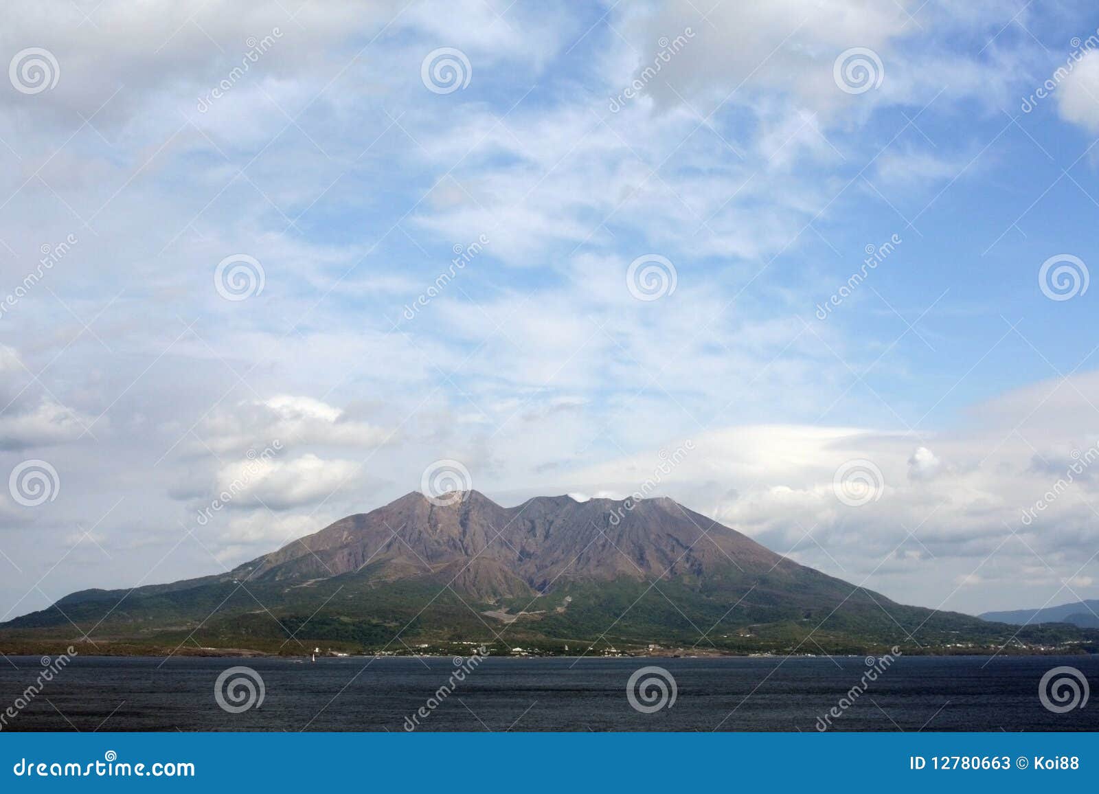 The Volcano Sakurajima stock image. Image of steep, japan - 12780663