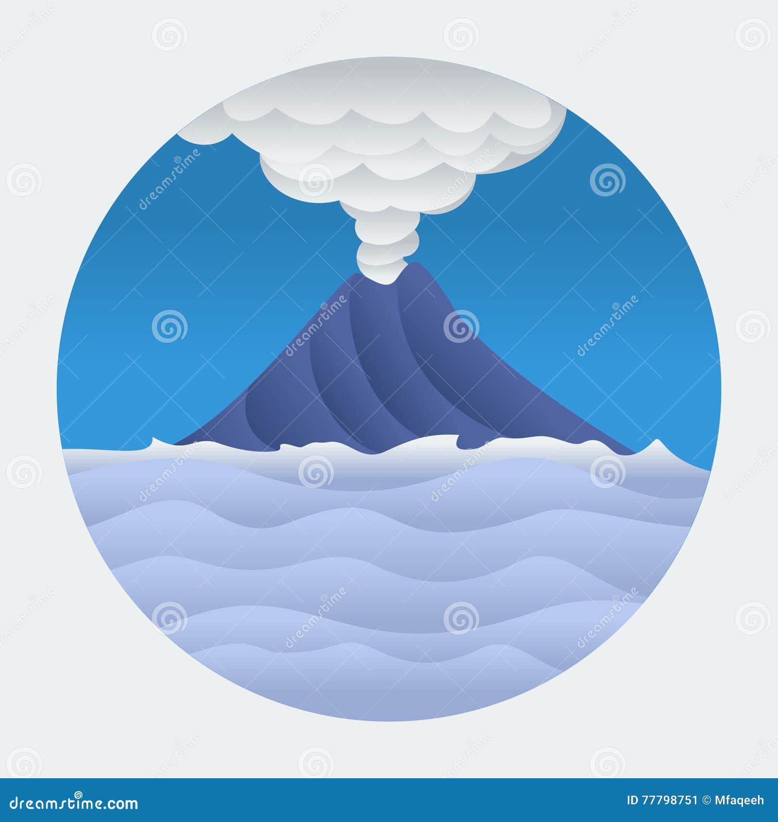 Volcano Frame Royalty-Free Stock Photography | CartoonDealer.com #5678681