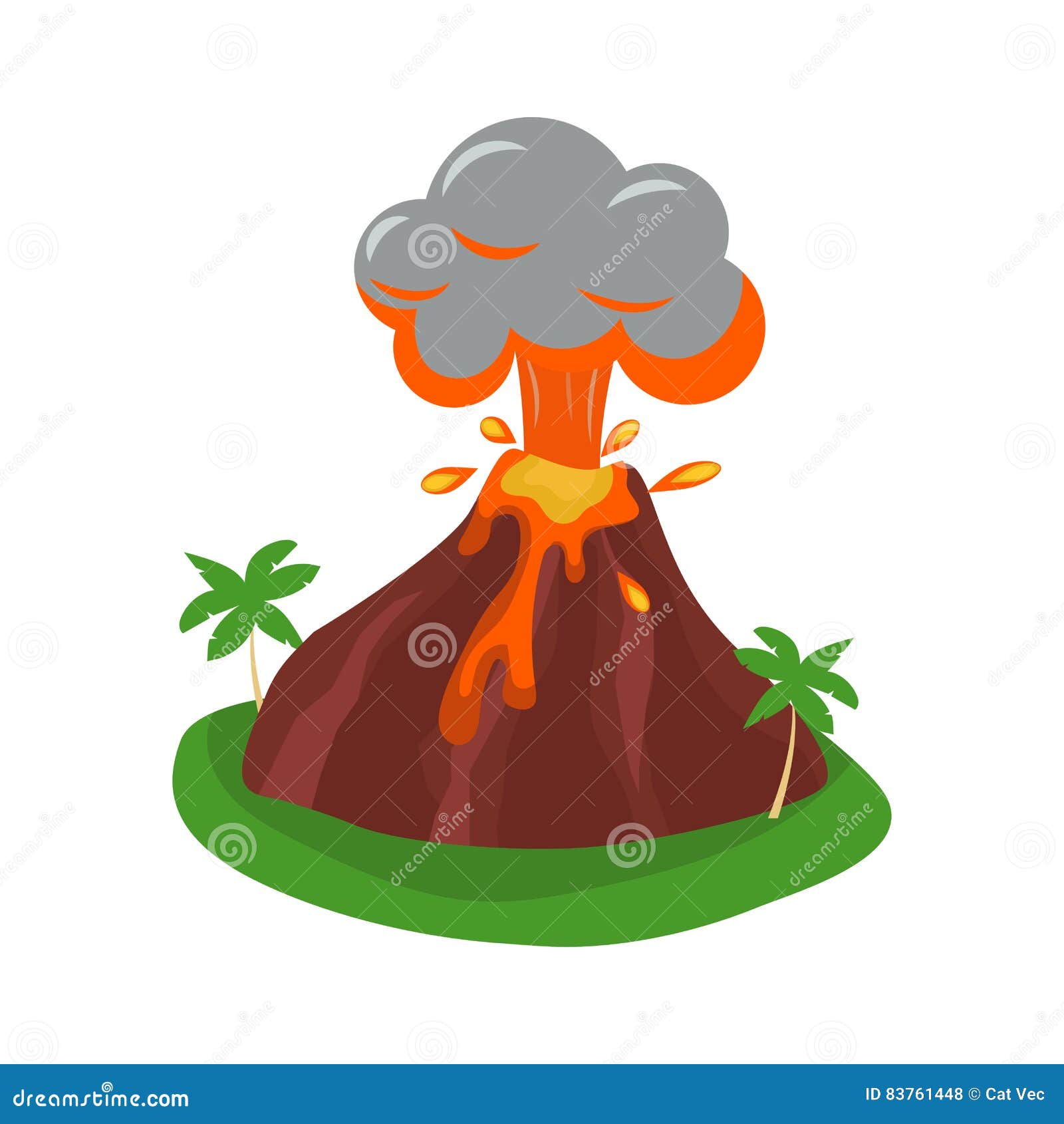 Volcano Set Vector Illustration. Stock Vector - Illustration of ... Volcano Set Vector Illustration. Stock Vector - Illustration of ...