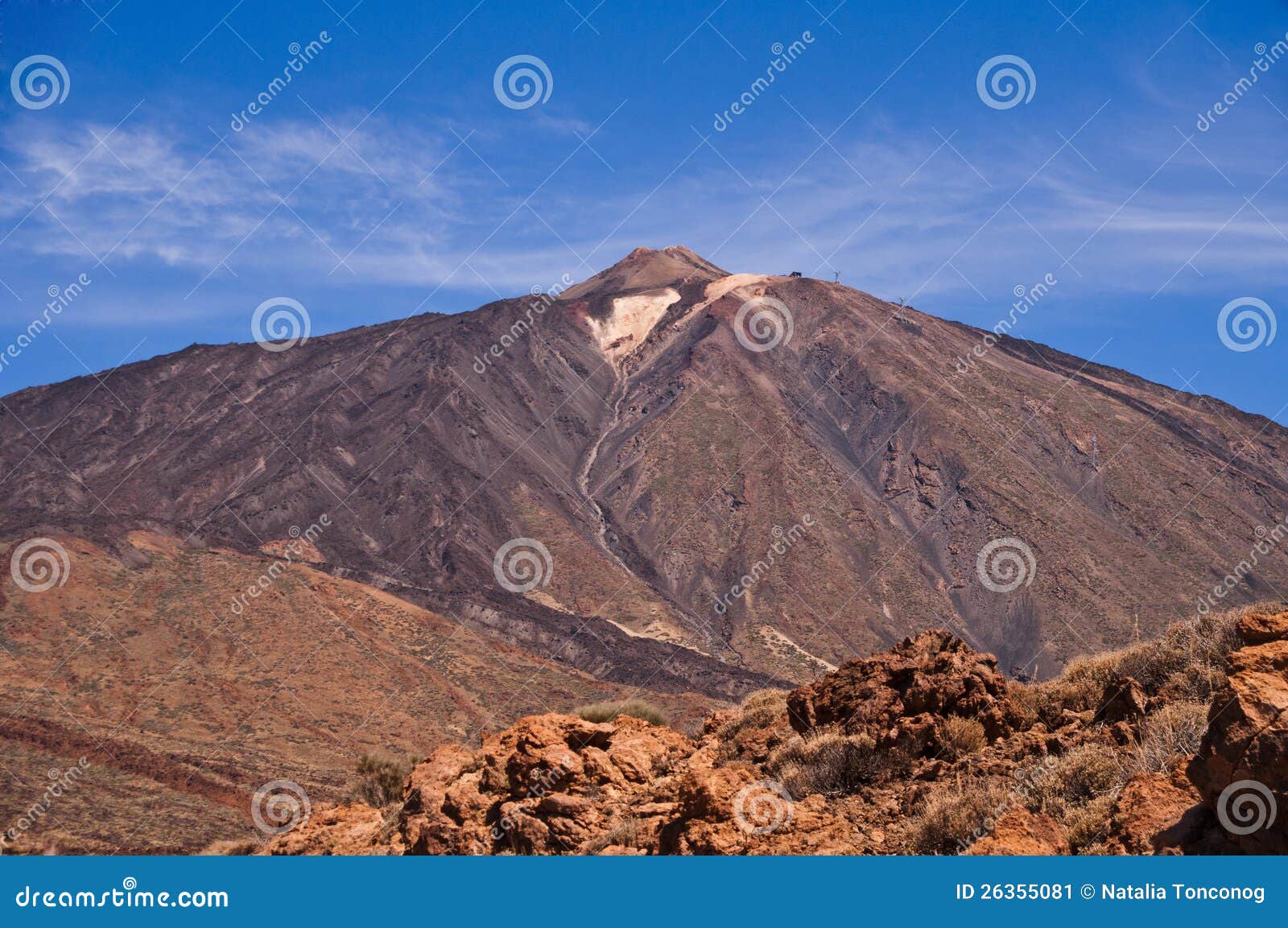 Volcano Teide. stock image. Image of spain, scenic, burned - 26355081