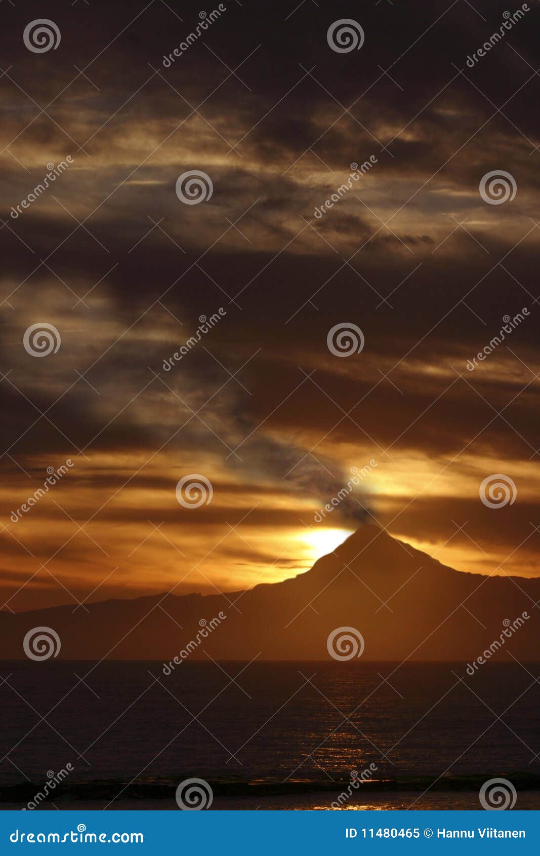 Volcano waking up stock image. Image of lava, disaster - 11480465