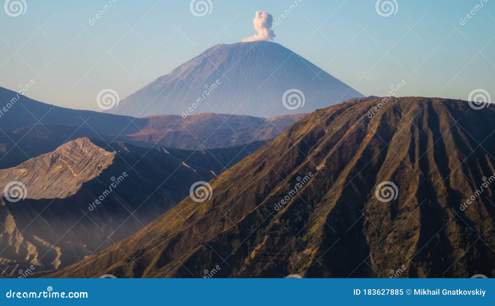 Volcanoes of Bromo National Park, Java, Indonesia Stock Image - Image ...