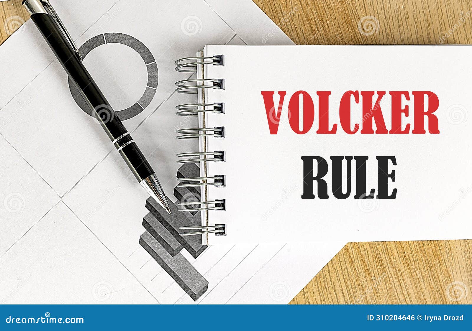 VOLCKER RULE Text on Notebook with Pen and Chart Stock Photo - Image of ...