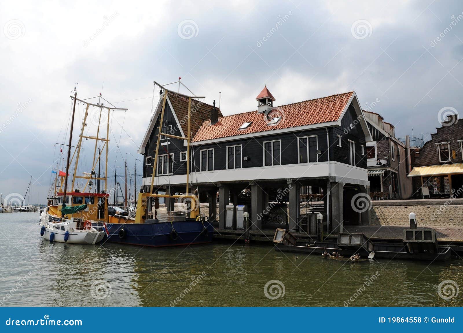 Volendam stock photo. Image of dutch, house, houses, historical - 19864558